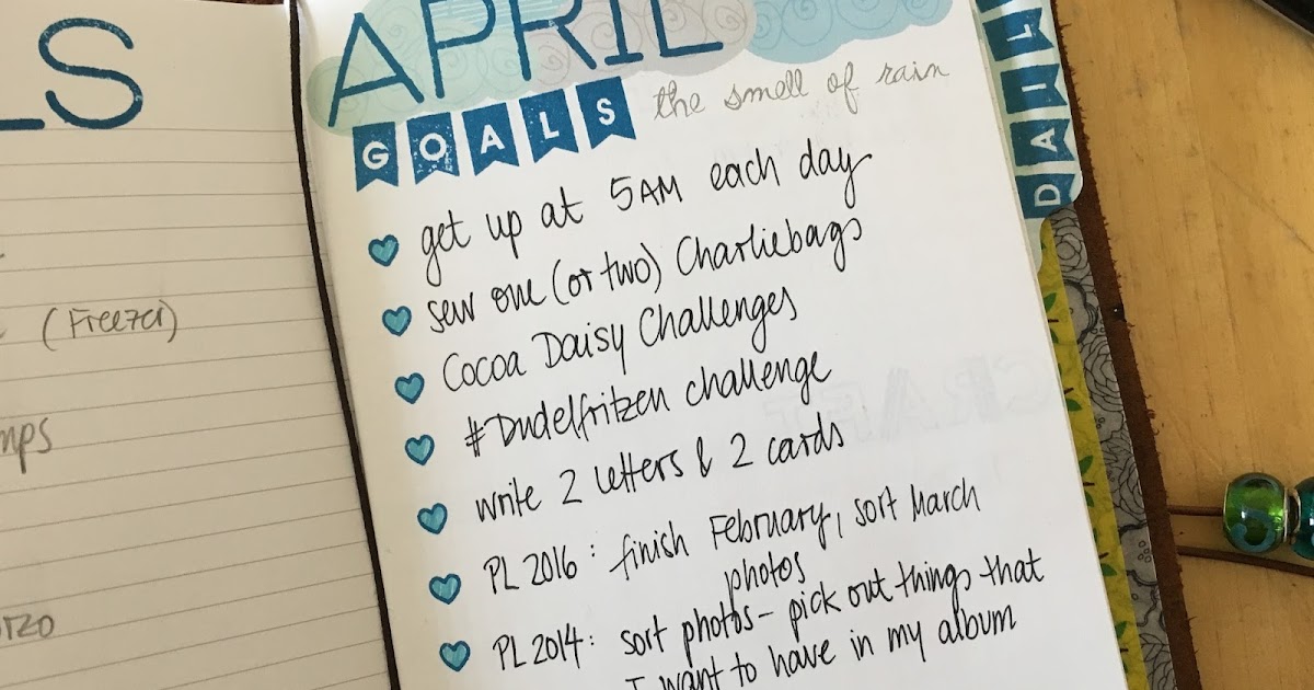 seemownay: My April goals. Meine Ziele im April.