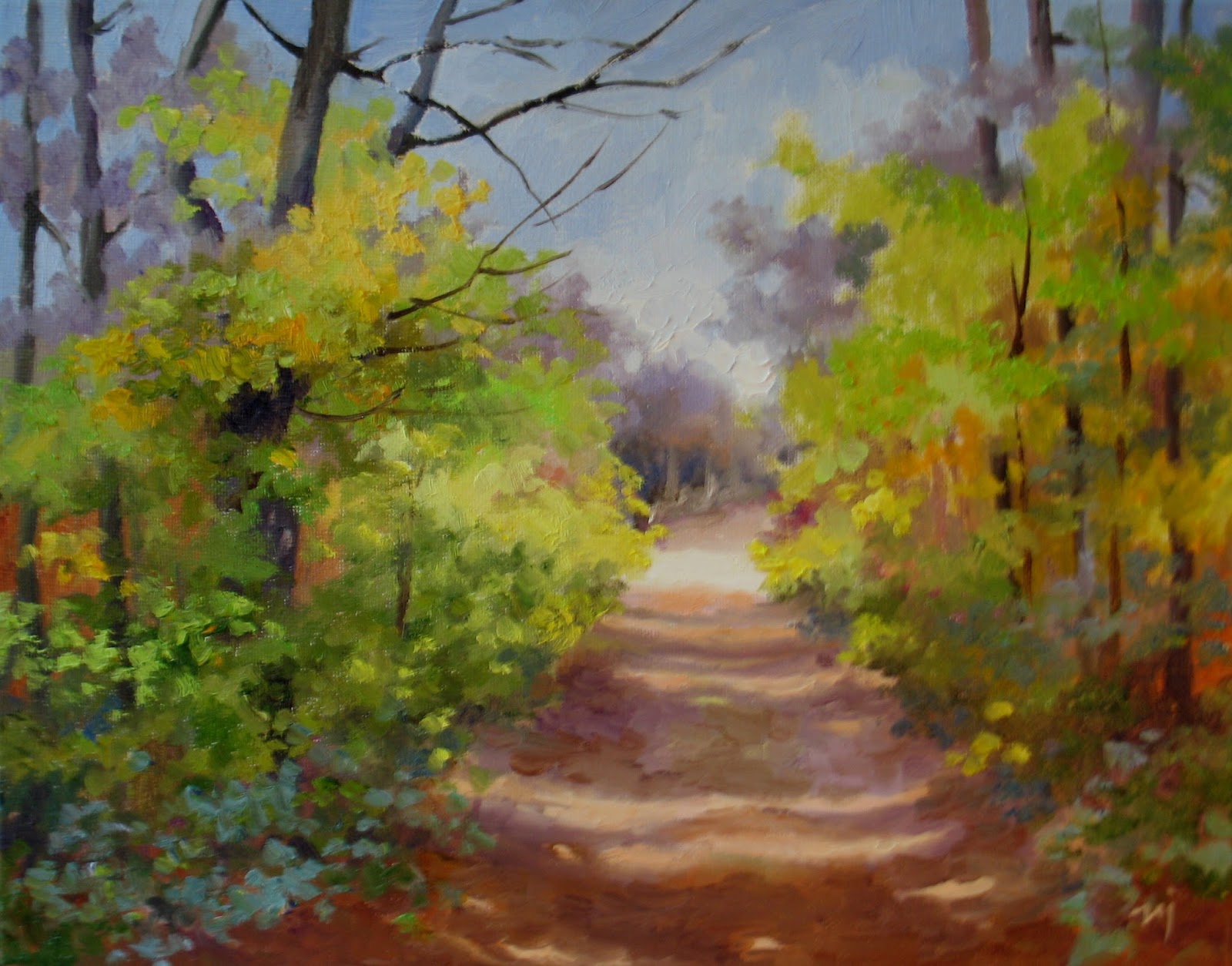 Nel's Everyday Painting: Broken Color, Dapples - SOLD