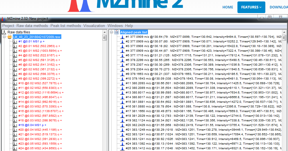 News in Proteomics Research: MzMine -- Find changing features in any LC ...