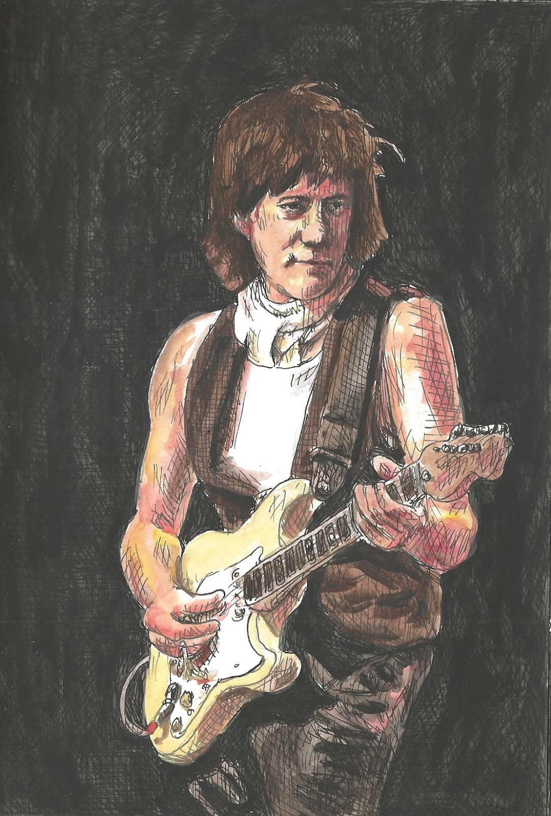 Mariana Santos: Jeff Beck Drawing