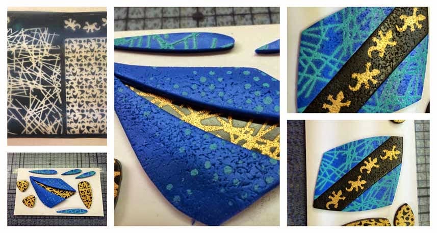 Sweet Willow Designs: More Silkscreen on Polymer Clay