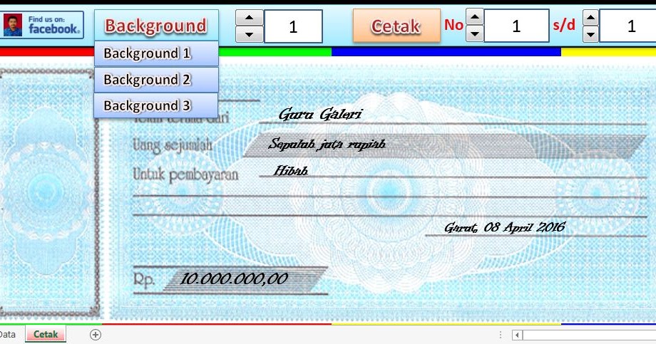 Aplikasi Cetak Kwitansi Otomatis Terbaru dengan 3 Template - Biologizone