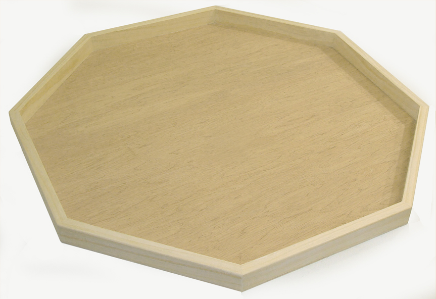 Good Stuff Handmade: 36" Raw Octagon Shaped Ottoman Tray