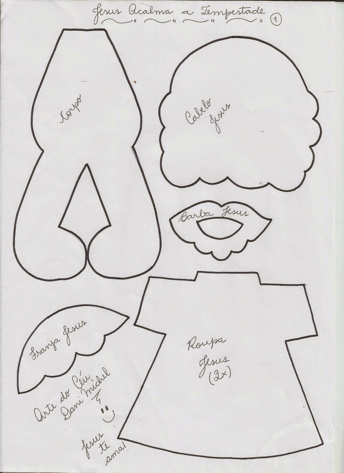 Eu Amo Artesanato: Bonecos para Escola Bíblica Dominical em Eva com ...