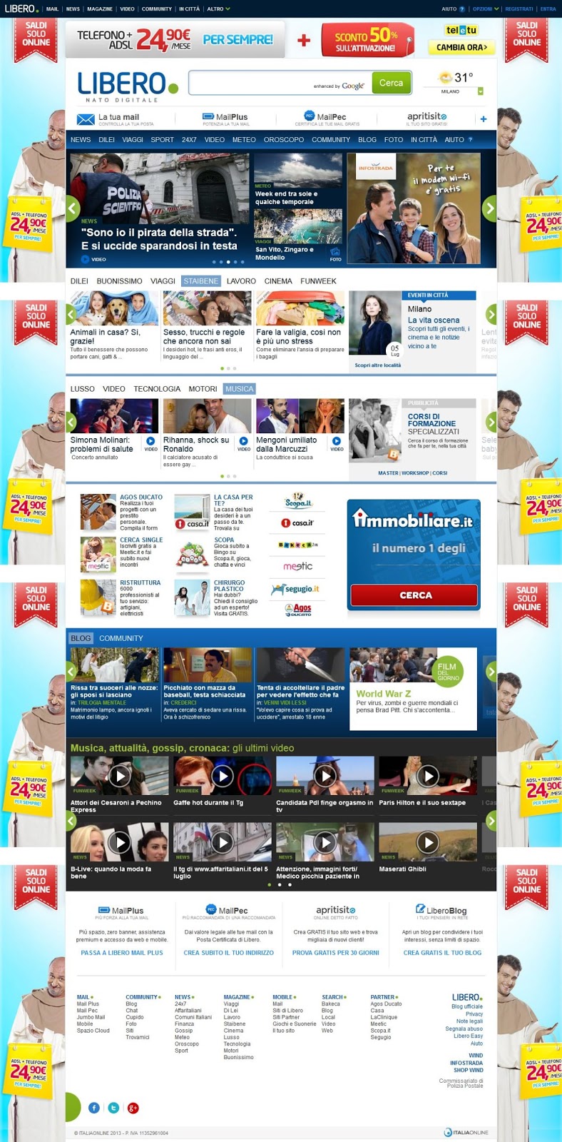 Italianalisi: "Stranezze": 4° episodio. - Libero.it usa l'immagine del ...