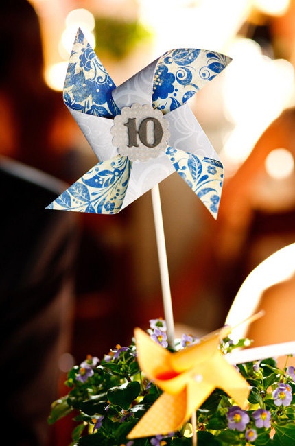 Exciting Pinwheel Wedding Ideas - Lots of love, Susan