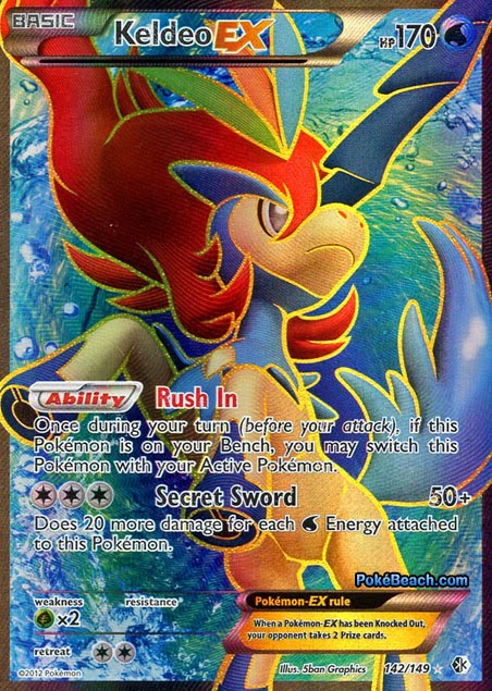 Keldeo EX Full Art -- Boundaries Crossed Pokemon Card Review ...