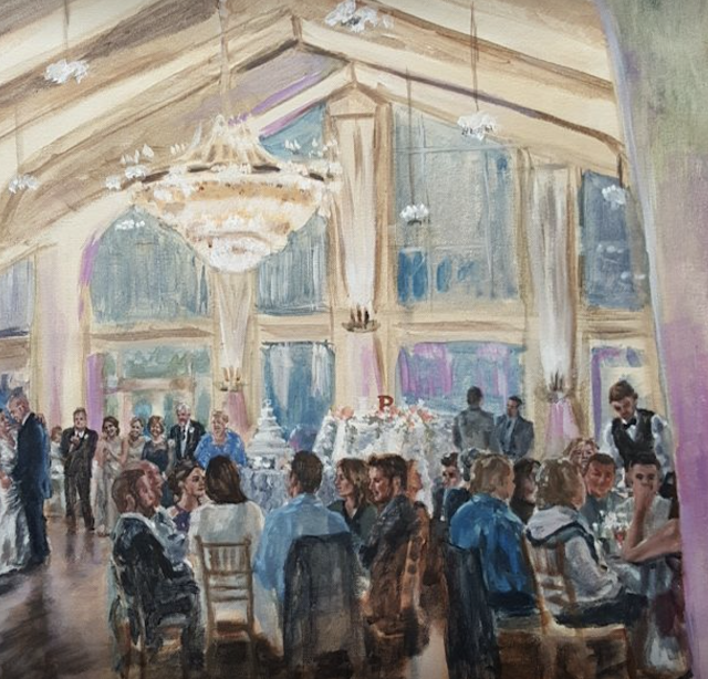 Maison Decor: Live Event Artist Captures Romantic Wedding: Part 3