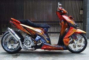 Gambar Modifikasi Motor Matic | Modifikasi Motor Terbaru