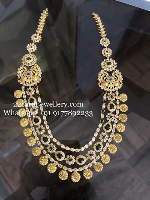 Two Layer Floral Haram in 925silver - Jewellery Designs