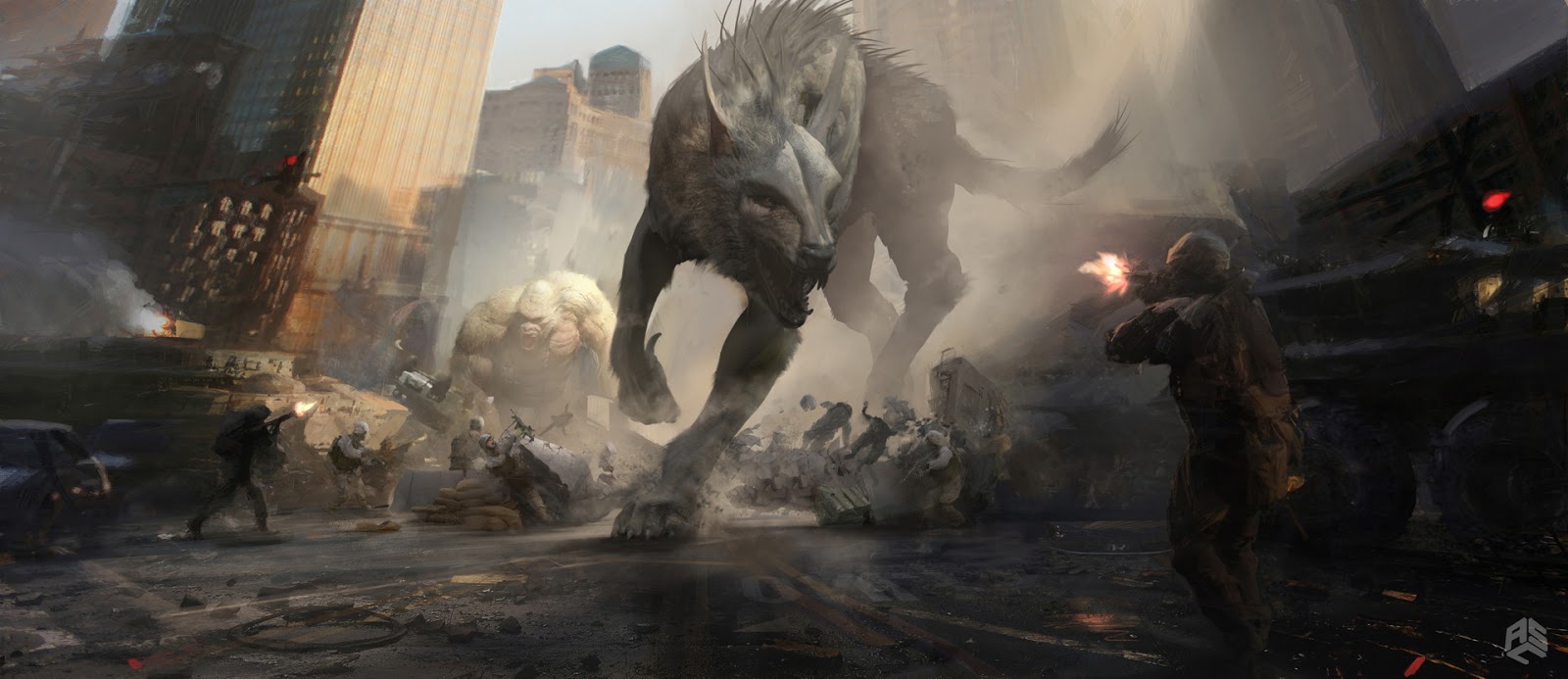 Insane "Rampage" Concept Art by Aaron Sims Creative « Film Sketchr