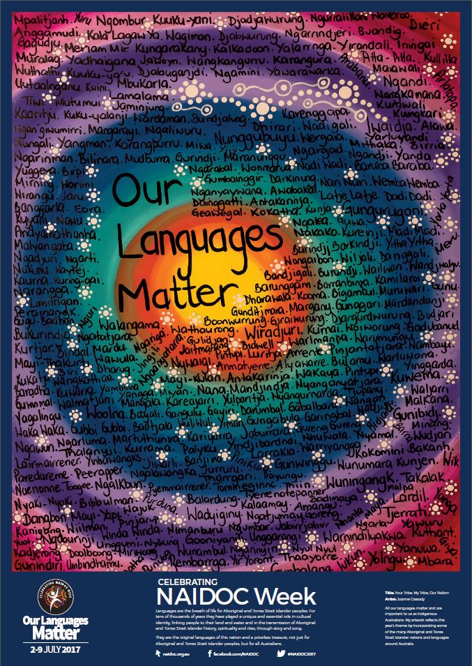 The BROWN COUCH: NAIDOC week 2017 - Our languages matter