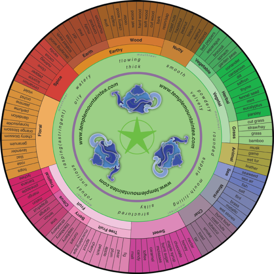 Tea in the ancient world: Tea flavor wheels, temperate climate bias