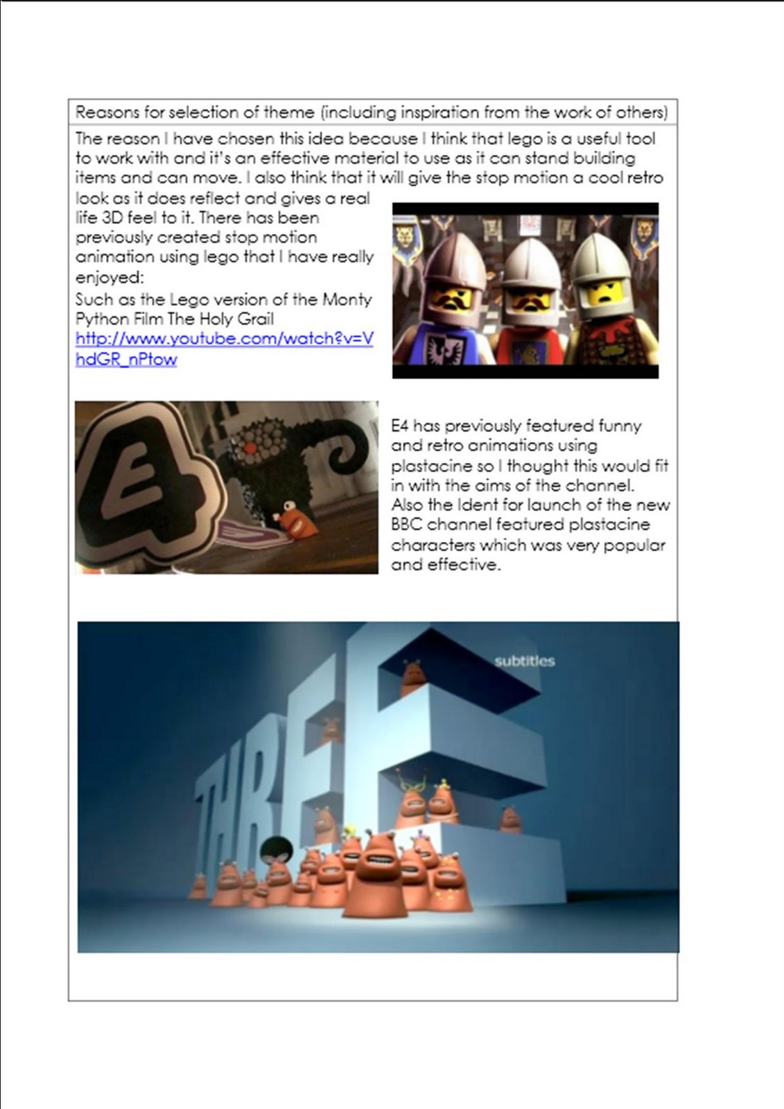 Animation: Statement Of Intent