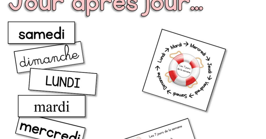 Jeu Pour Apprendre Les Jours De La Semaine