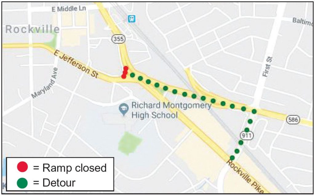 Rockville Nights: Rockville Pike southbound ramp to E. Jefferson Street ...