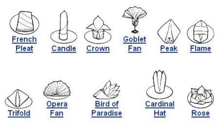 Your Champagne Wishes Events, LLC: Details....details.....napkin folds