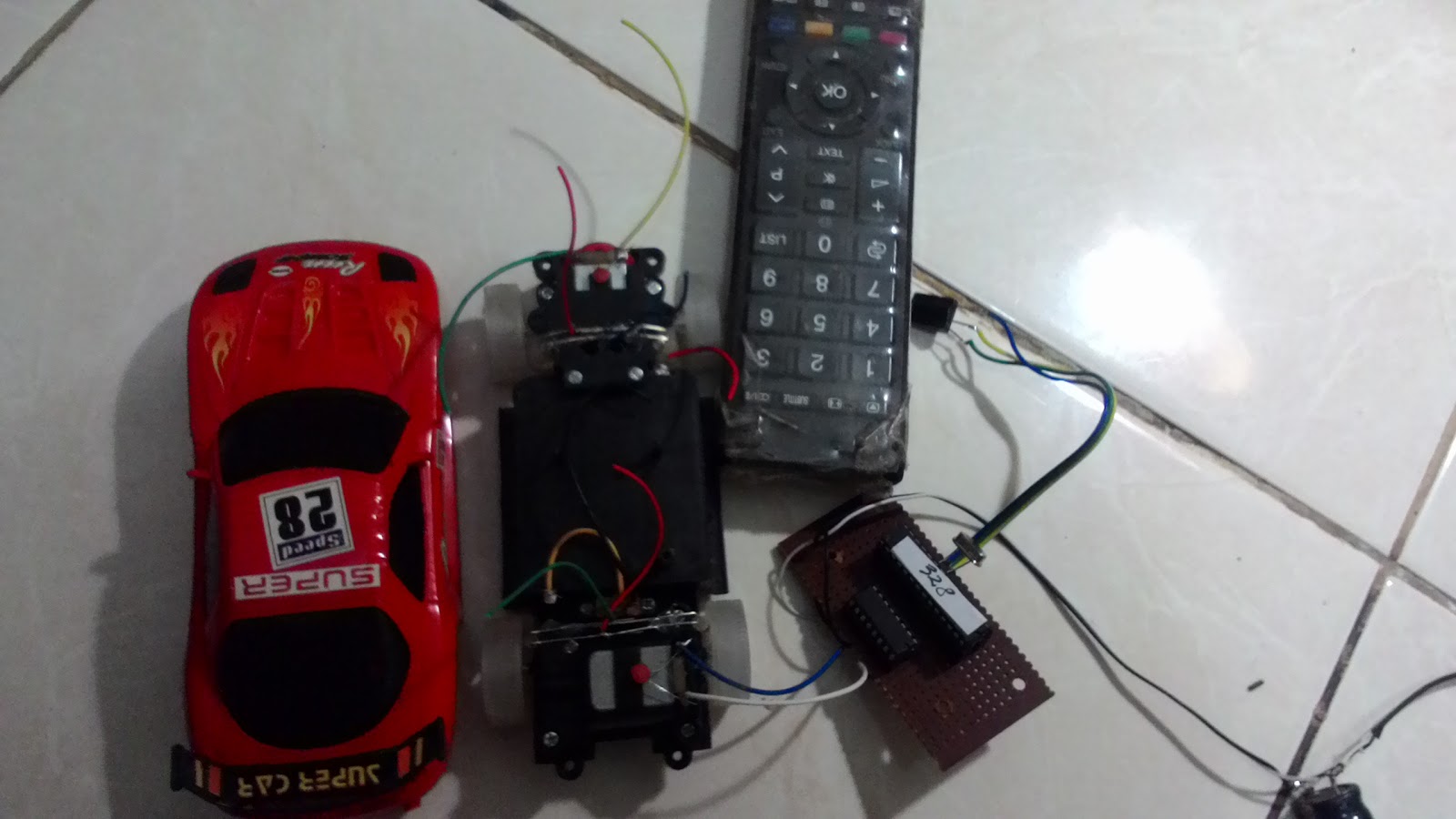 Membuat Mobil Remote Control dengan Remote TV dengan mikrokontroller ...