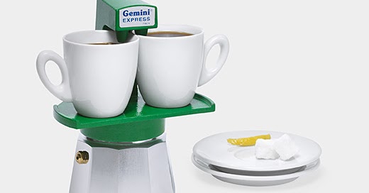 デジタルガジェット備忘録: 【MoMA】家庭で一度に2杯のエスプレッソが作れます？！