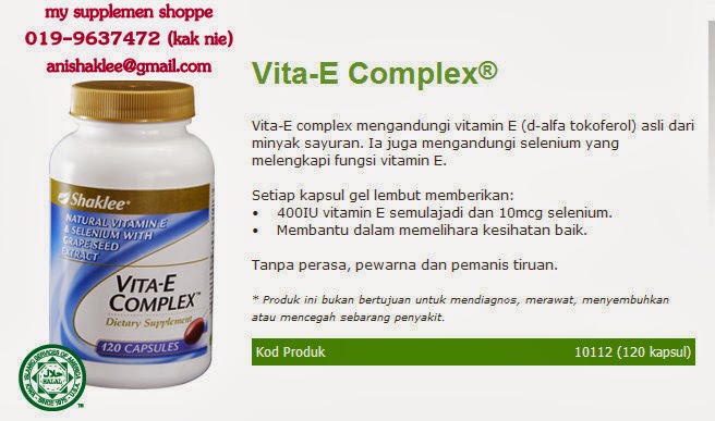 MY SUPPLEMEN: PRODUK SHAKLEE