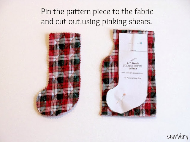 sewVery: A sewVery Simple Stocking Ornament Tutorial