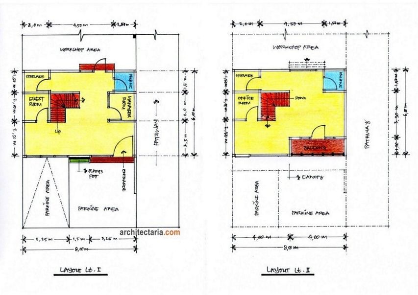 Desain Denah Rumah Ruko Minimalis | ubuntard.com