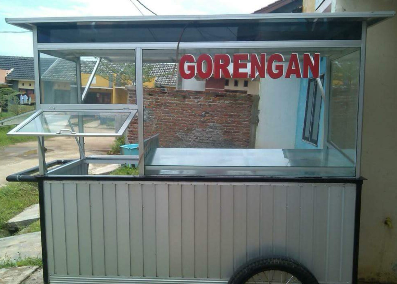 INSPIRASI..!! Inilah 58 Model Gerobak Gorengan Modern Terbaru yang ...