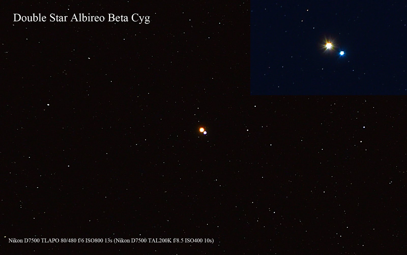 Pascal Hilkens Astro Page : Double Star Albireo Beta Cygni