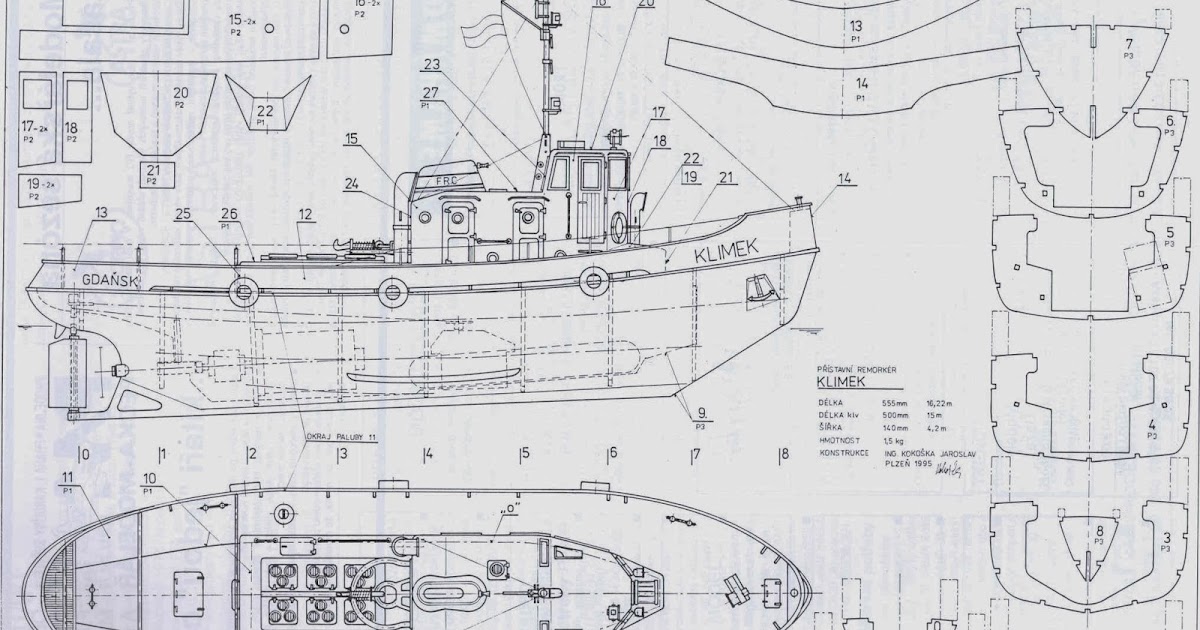 Tug boat plans ~ Pontoon boat model kit