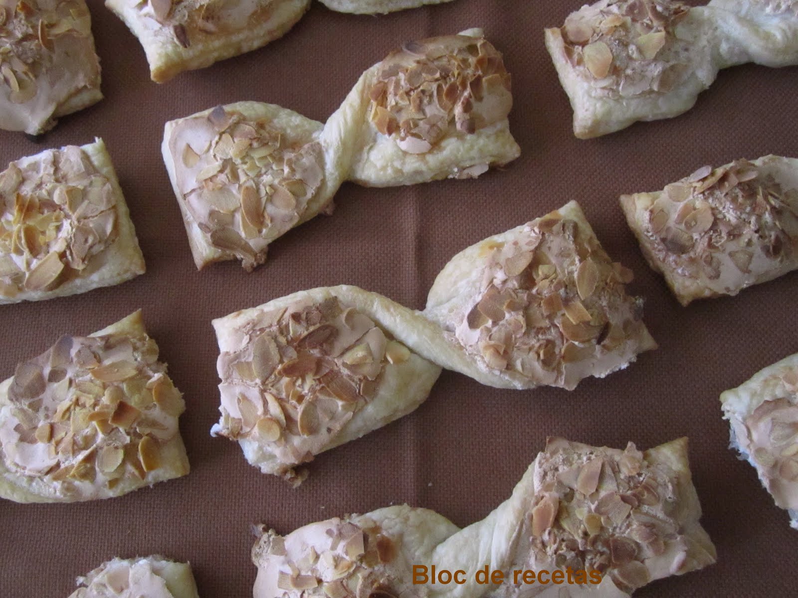 Bloc de recetas: Corbatas de hojaldre