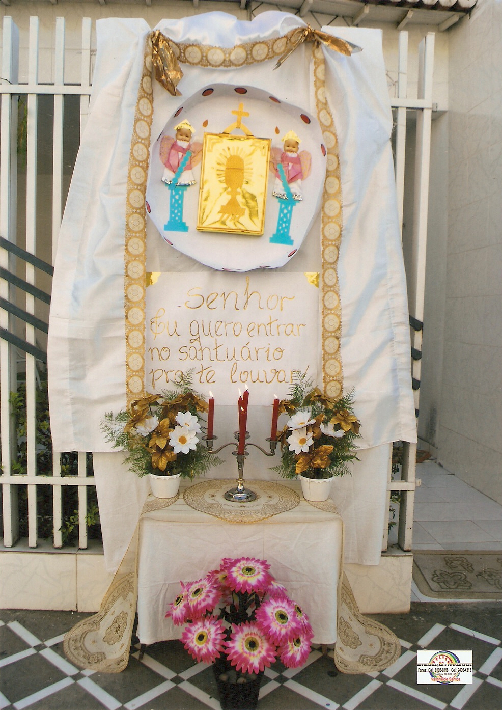 Blog da Cidade de Francisco Santos - PI: Altar no Dia de Corpus Christi ...