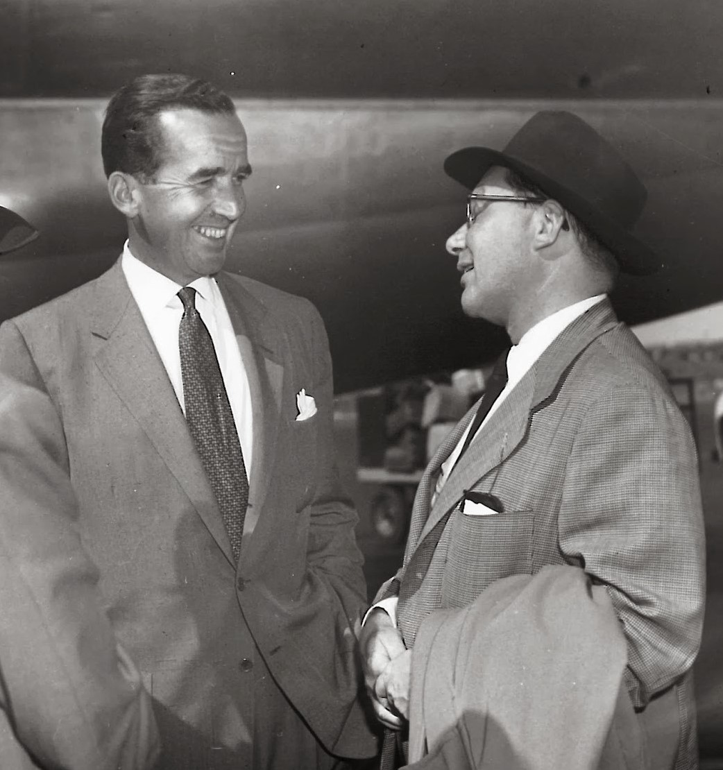 1950s. Bill Downs and Edward R. Murrow on McCarthyism