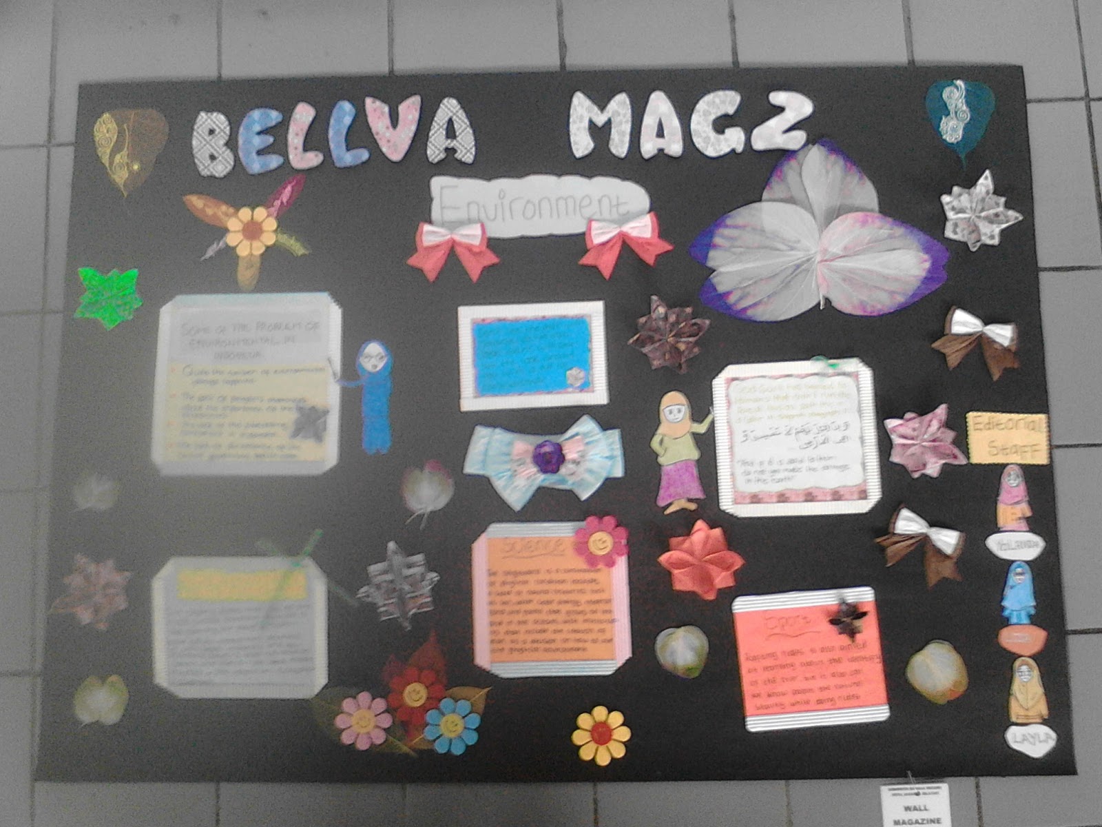 CONTOH "ENGLISH WALL MAGAZINE" KREASI SISWA SMP DI JAKARTA SELATAN ...