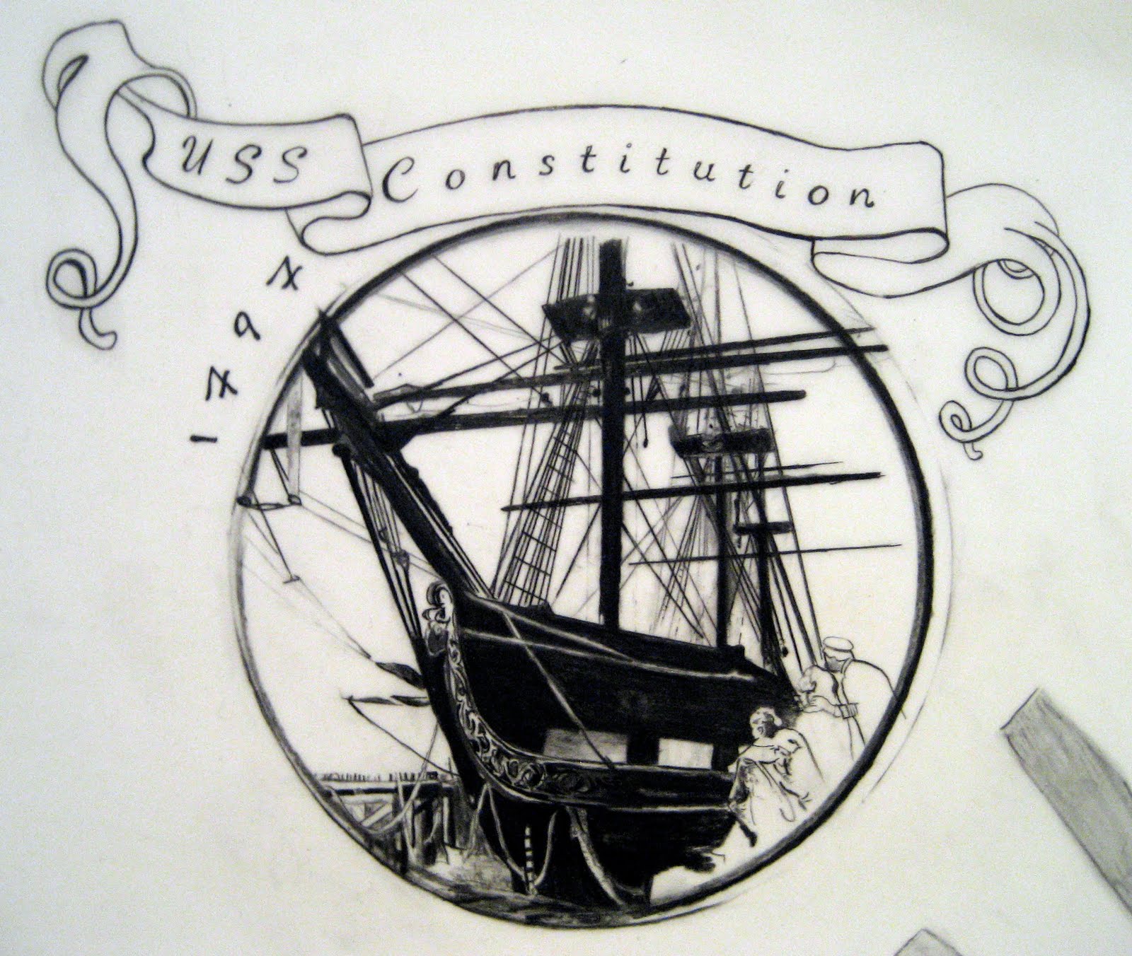 Christy Georg: Boston Harbor Drawing
