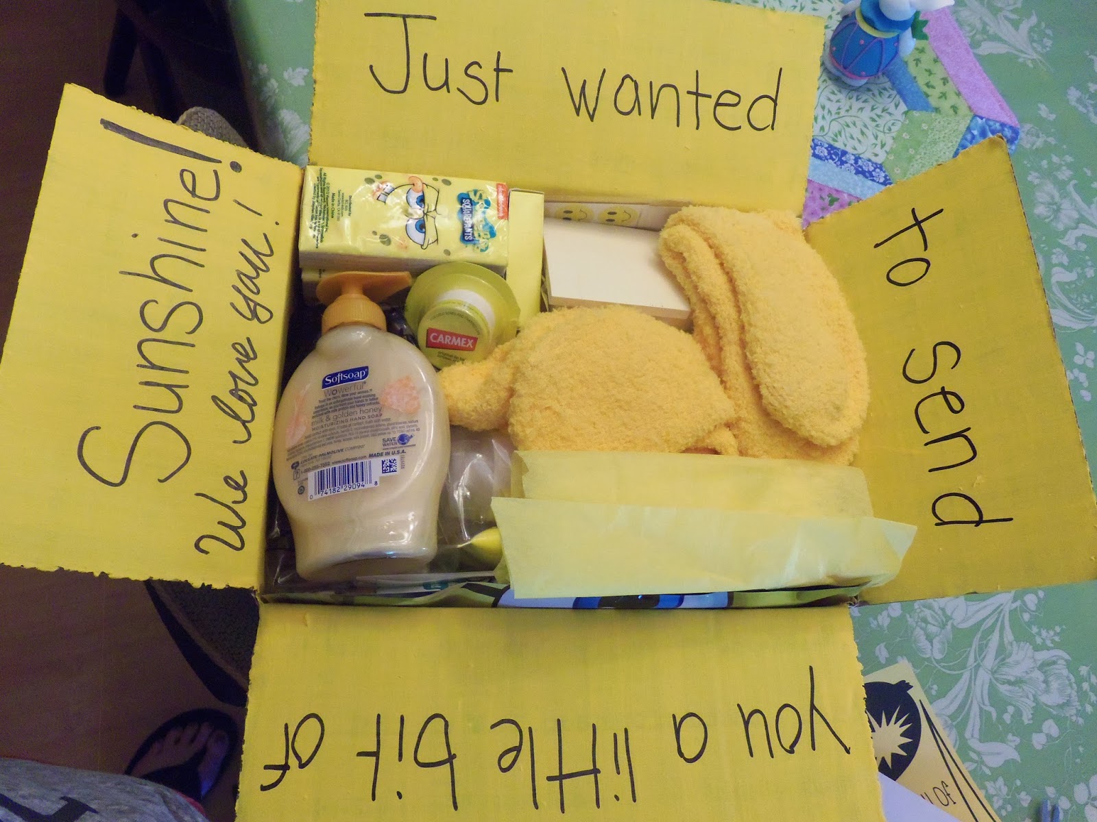 HollysHome Family Life: Send a Yellow Care Package Full of Sunshine ...