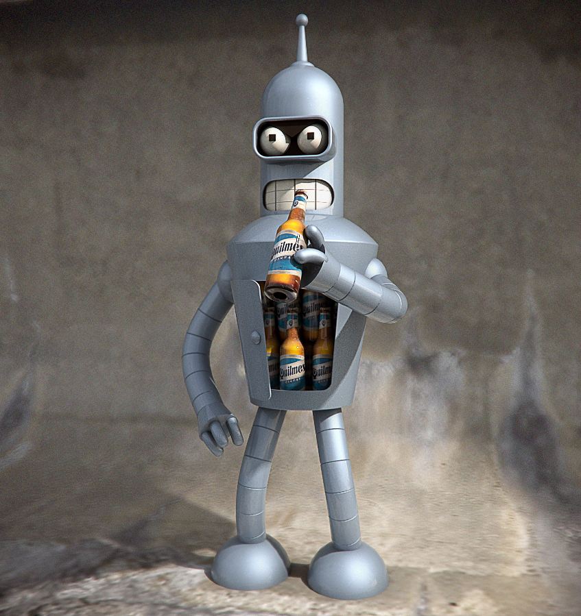 CLAUDIO GABRIEL ESCOBAR-RENDER 3D orgánico - inorgánico: Bender- curso ...