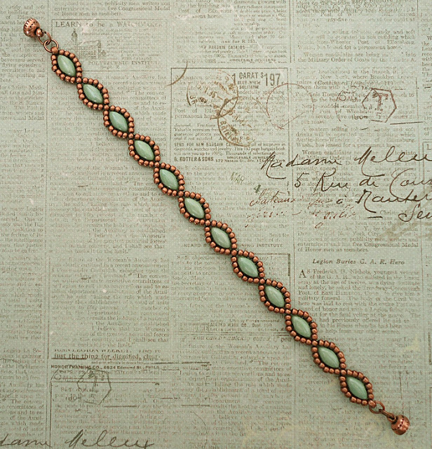 Linda's Crafty Inspirations: Bracelet of the Day: Simple IrisDuo Chain ...