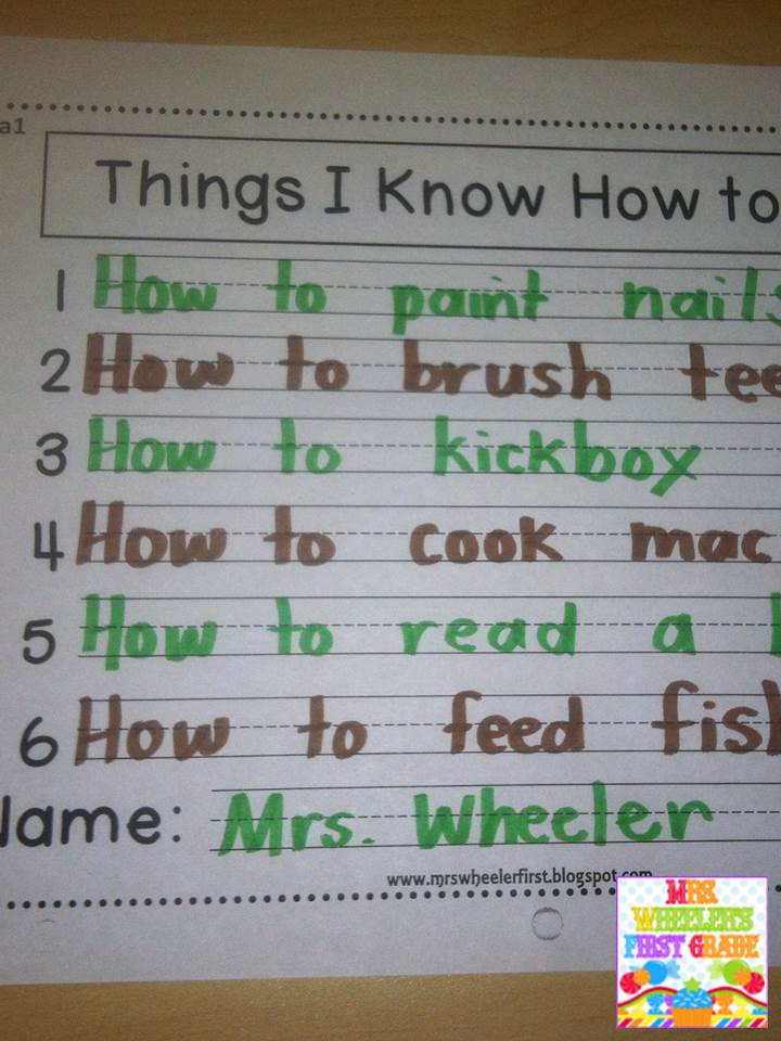 Procedural Writing | Mrs. Wheeler's First Grade Tidbits | Bloglovin’