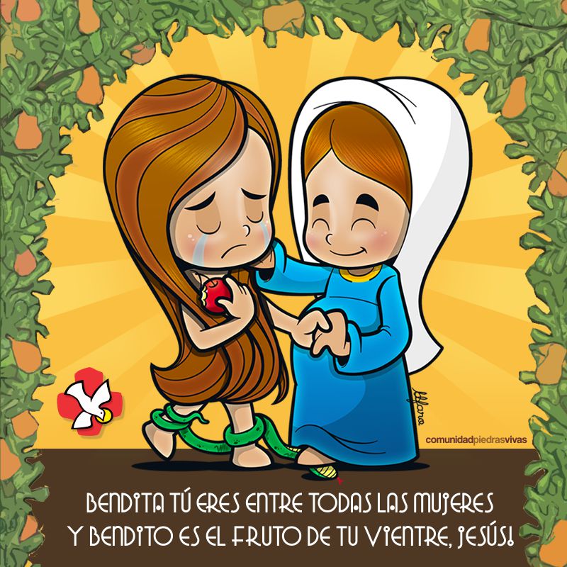 .: María consuela a Eva