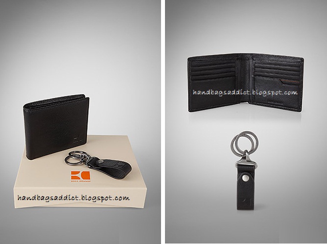 Handbags Addict: Hugo Boss Gift Set Ginzo – Wallet with Leather Key Chain