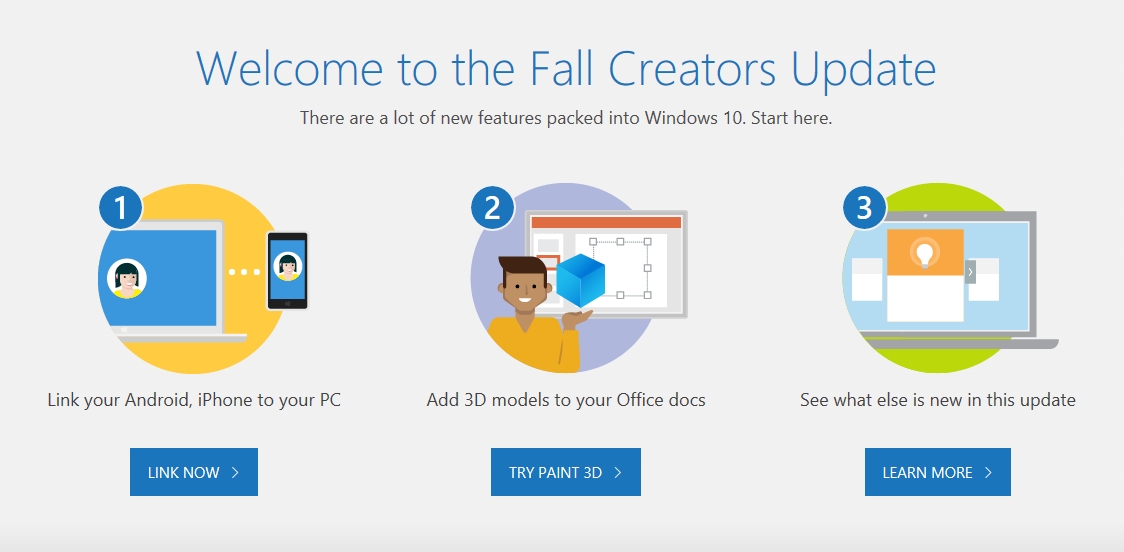 Warren Sparrow: Windows 10 Fall Creators Update