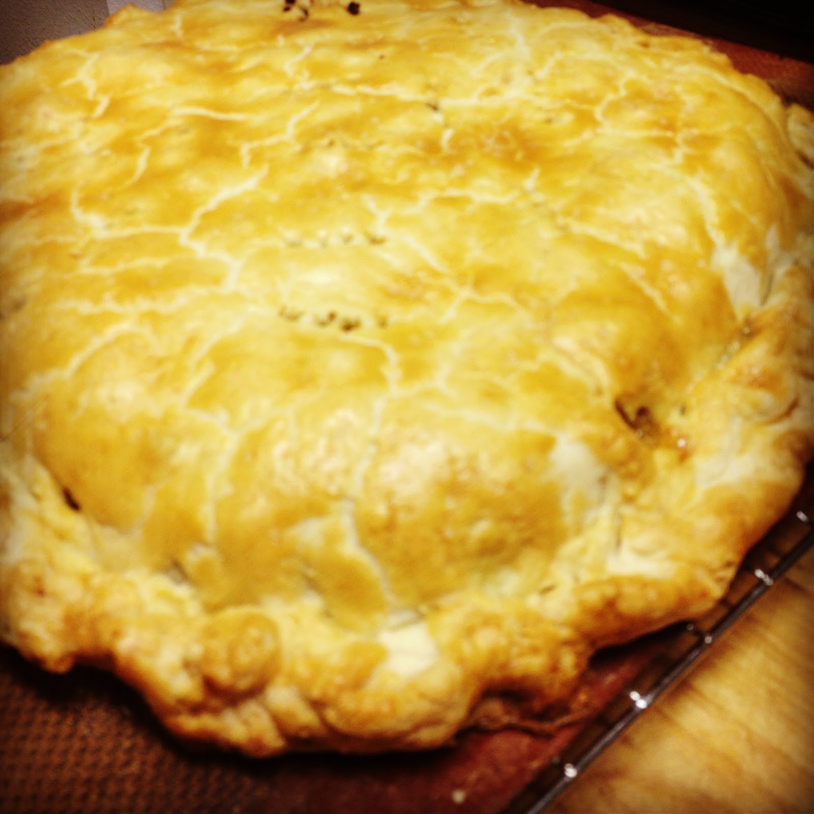 Tracy Cooks in Austin: Meat pie This is my free form meat pie for lunch ...