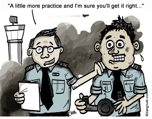 Clangnuts Cartoon Blog: A little more practice and I'm sure you'll get ...
