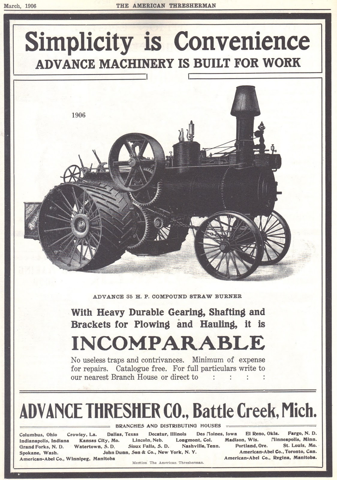 Progress is fine, but it's gone on for too long.: Advance Thresher ...