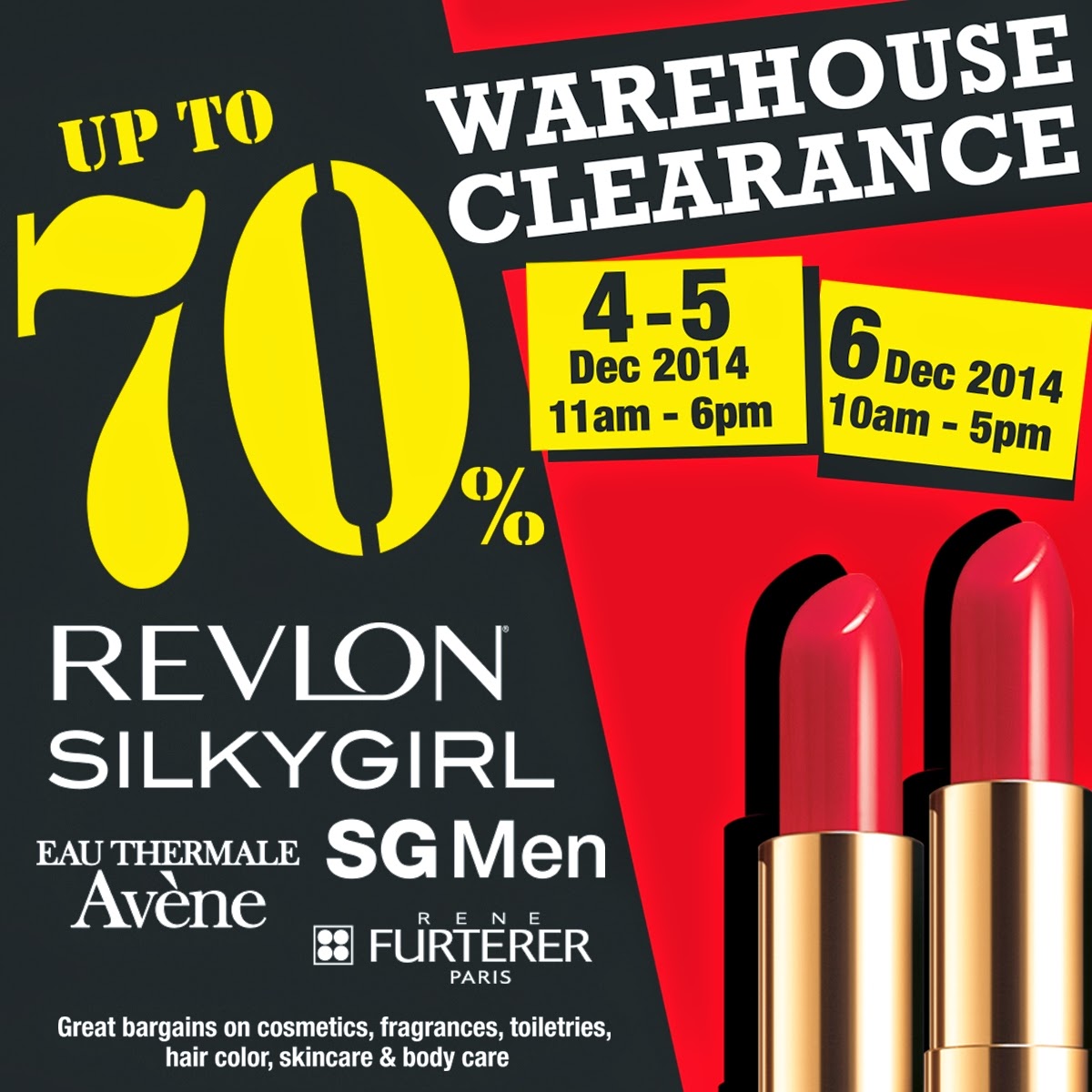 EVERGREEN LOVE: Alliance Cosmetics Warehouse Clearance Sale