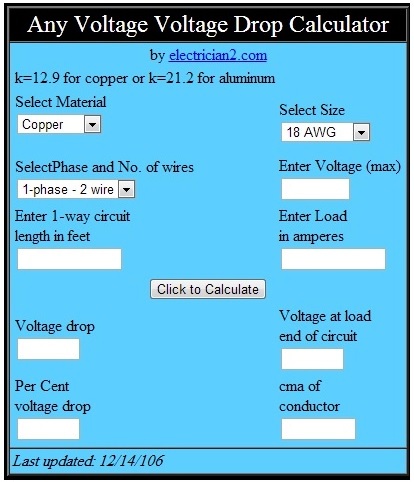 Voltage Drop Calculations- Part Five ~ Electrical Knowhow