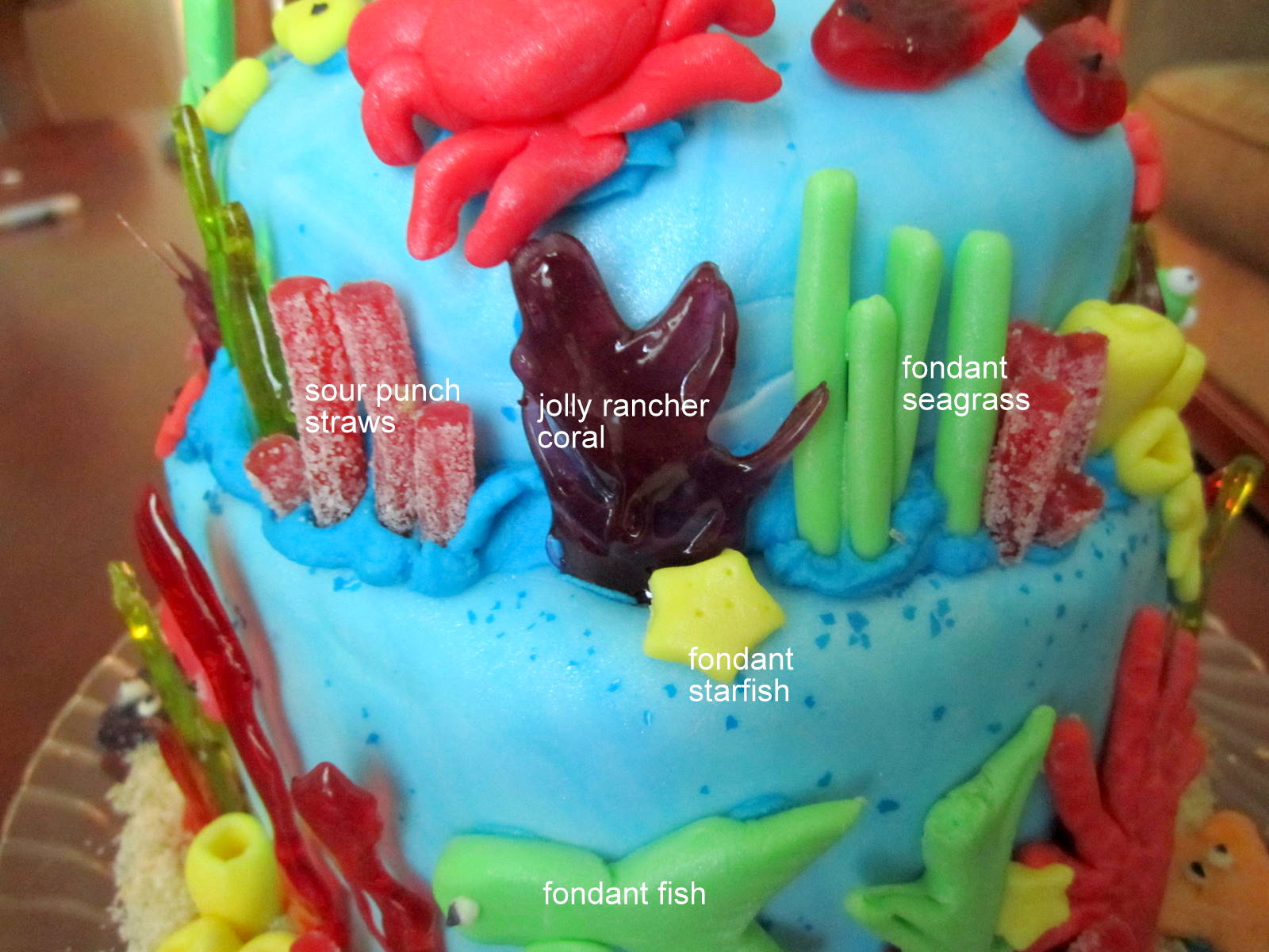 Leafy Tree Tops: Coral Reef Ocean theme Cake
