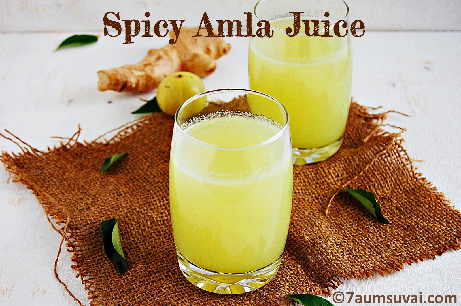 Spicy amla juice / Spicy gooseberry juice | 7aum Suvai