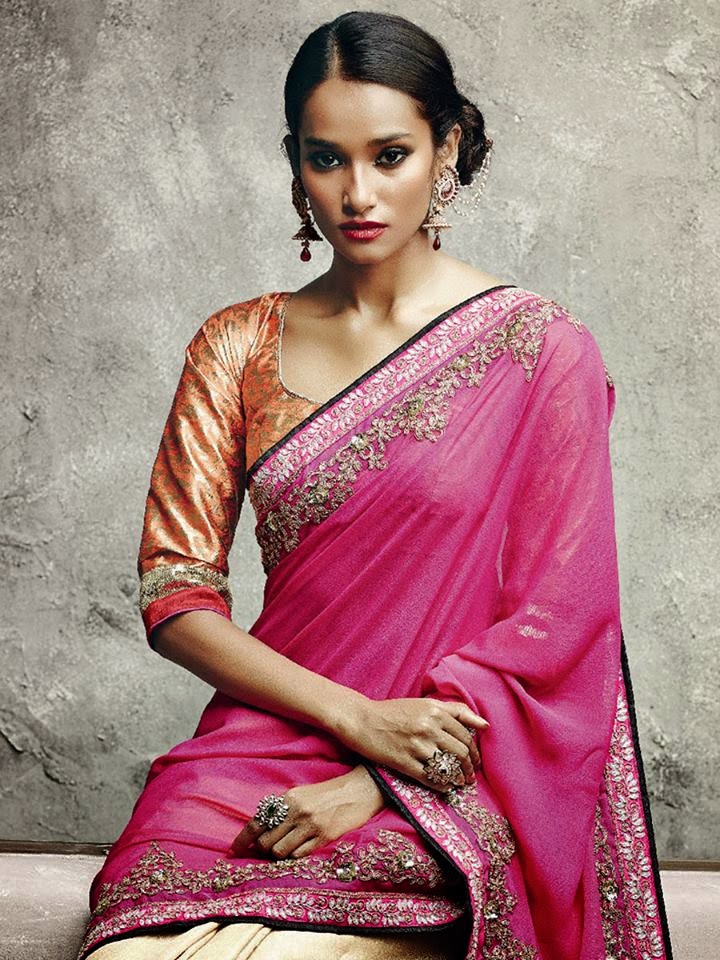 Natasha Couture New Classy Sarees Collection 2014-15 | Summer And Party ...