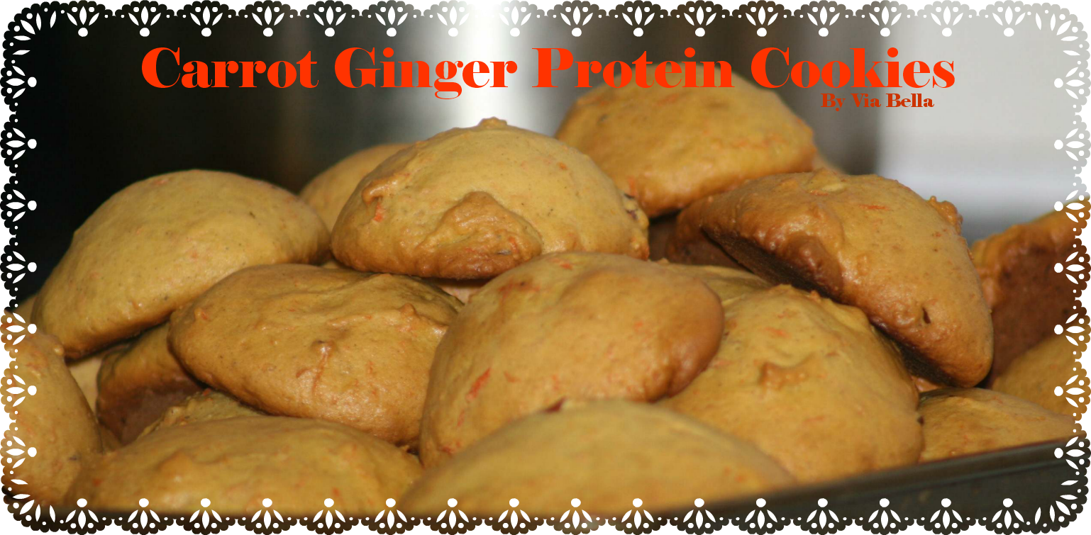 Via Bella: Carrot Ginger Protein Cookies
